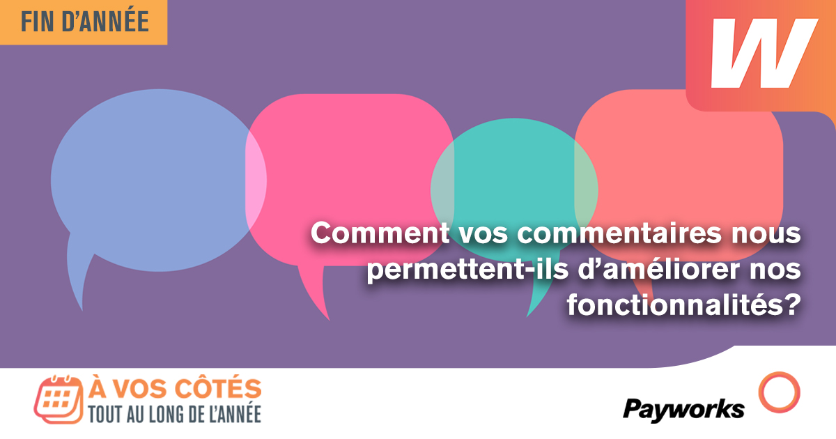 Comment vos commentaires nous permettent-ils d’améliorer nos ...
